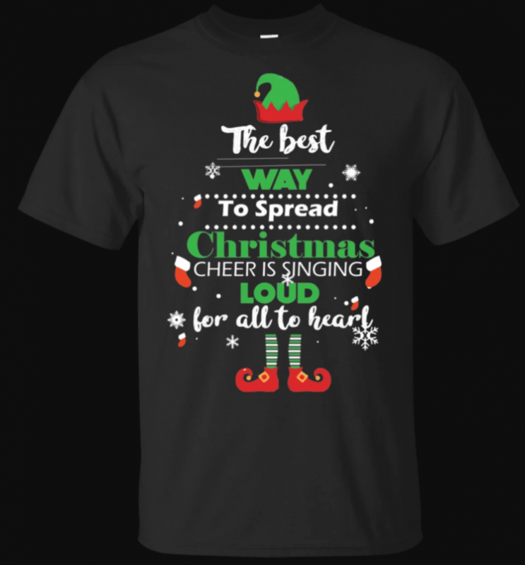 Elf Christmas The Best Way To Spread Christmas Cheer T-Shirt - Shirts owl