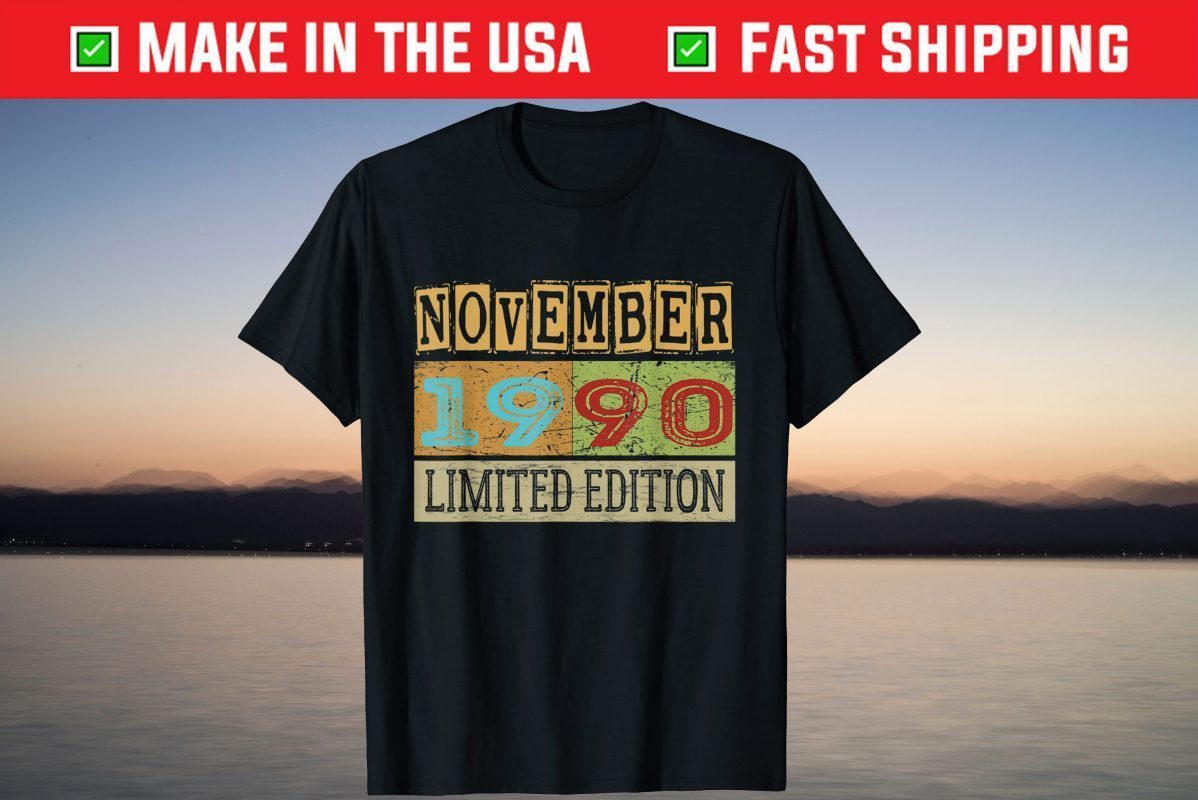Limited Edition November 1990 31st Birthday T-Shirt - Shirts owl