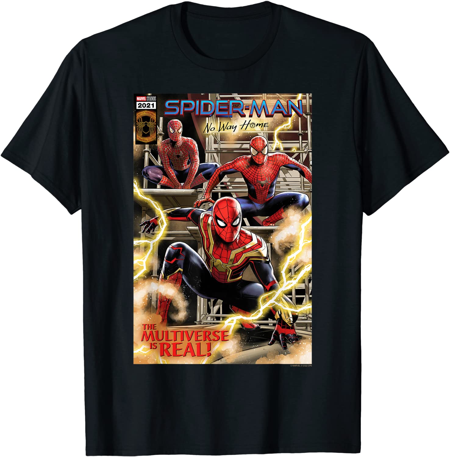 Marvel Spider-Man No Way Home The Multiverse Is Real Comic Gift Shirt ...