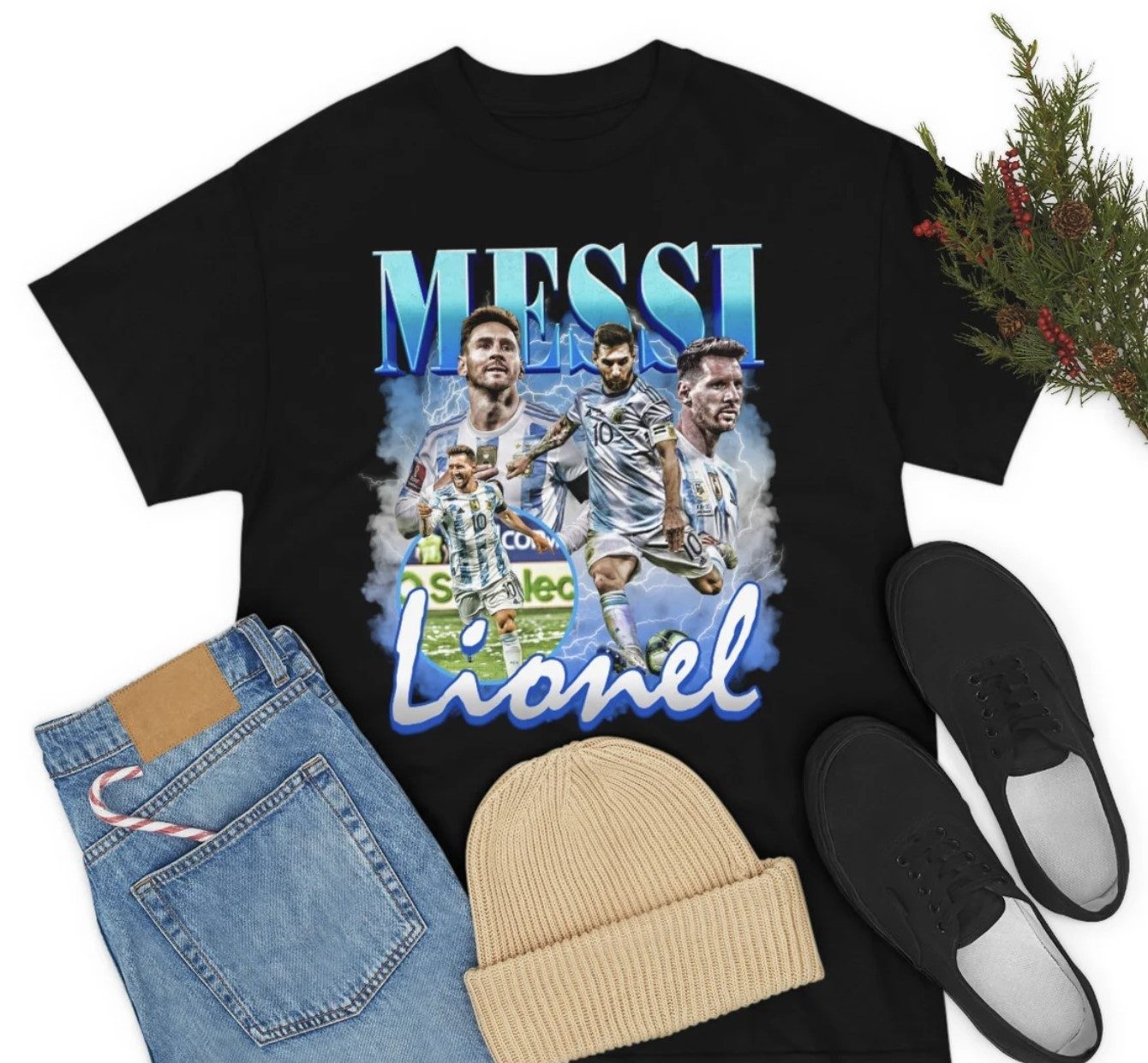 Lionel Messi World Cup 2022 Rap Hip Hop 90s Bootleg Tee Shirt - Shirts owl ☑️