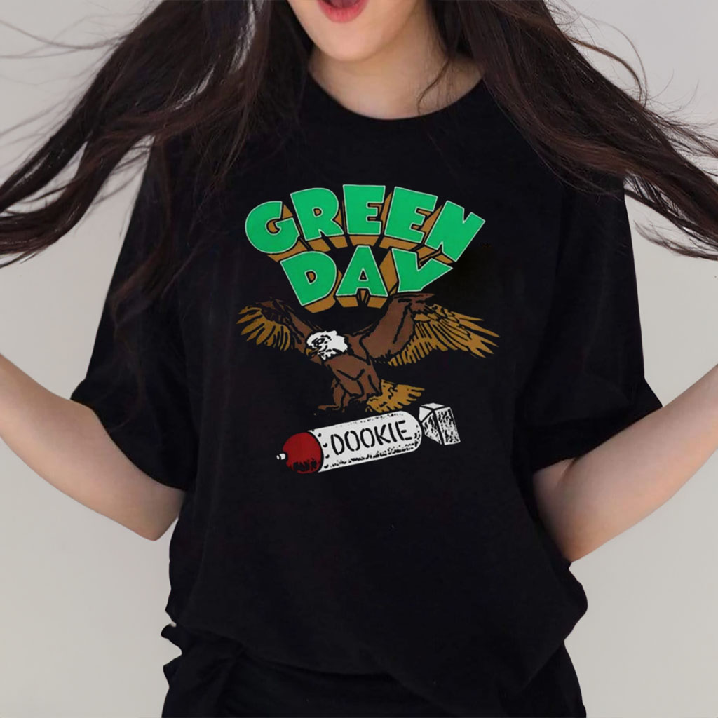 Green day merch dookie eagle thermal T-Shirt - Shirts owl