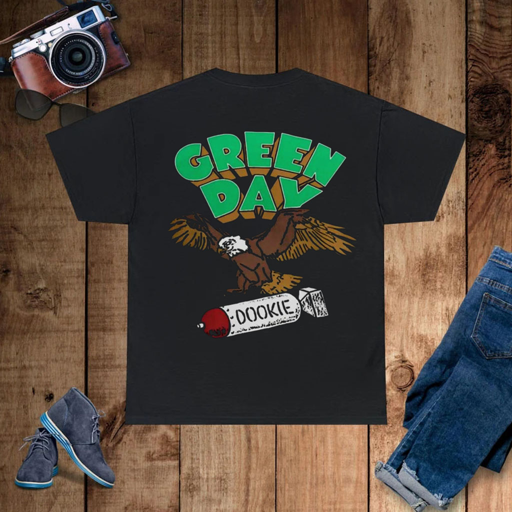 Green day merch dookie eagle thermal T-Shirt - Shirts owl