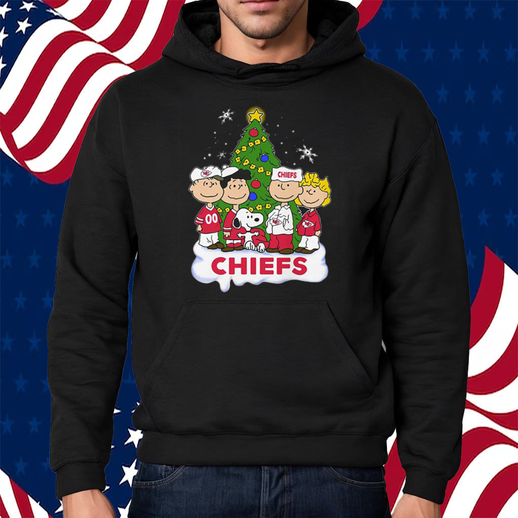 Kansas City Chiefs Snoopy Peanuts Christmas T-Shirt - Shirts owl