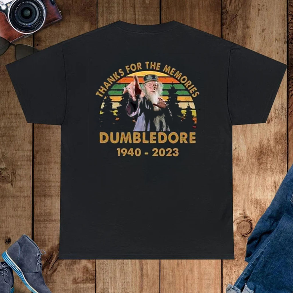 Thanks For The Memories Dumbledore 1940-2023 Unisex Shirt - Shirts owl