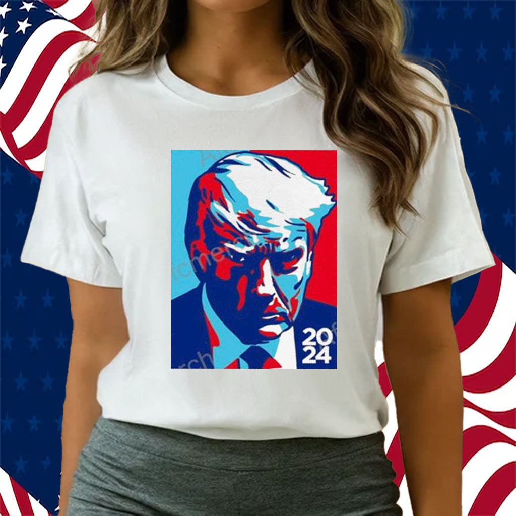 Winred Donald Trump merch Trump colorblock 2024 shirt - Shirts owl