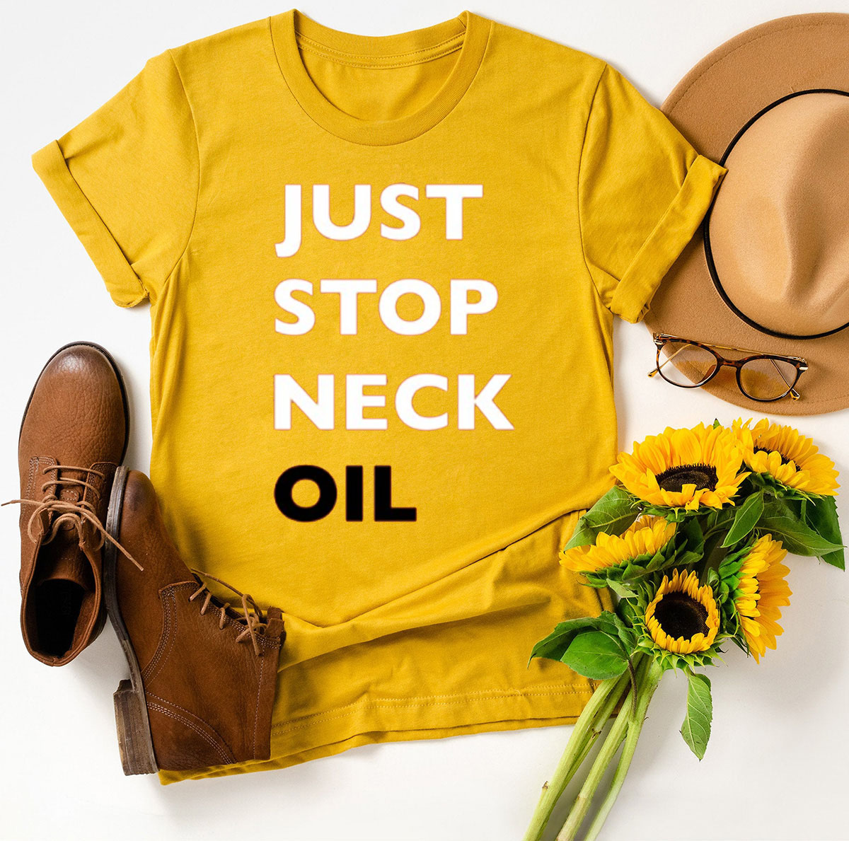 Just Stop Neck Oil New Shirt - Shirts owl