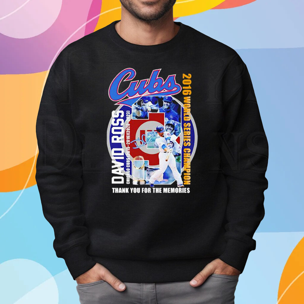 Cubs David Ross Chicago Cubs World Series Champion Thank You For The ...
