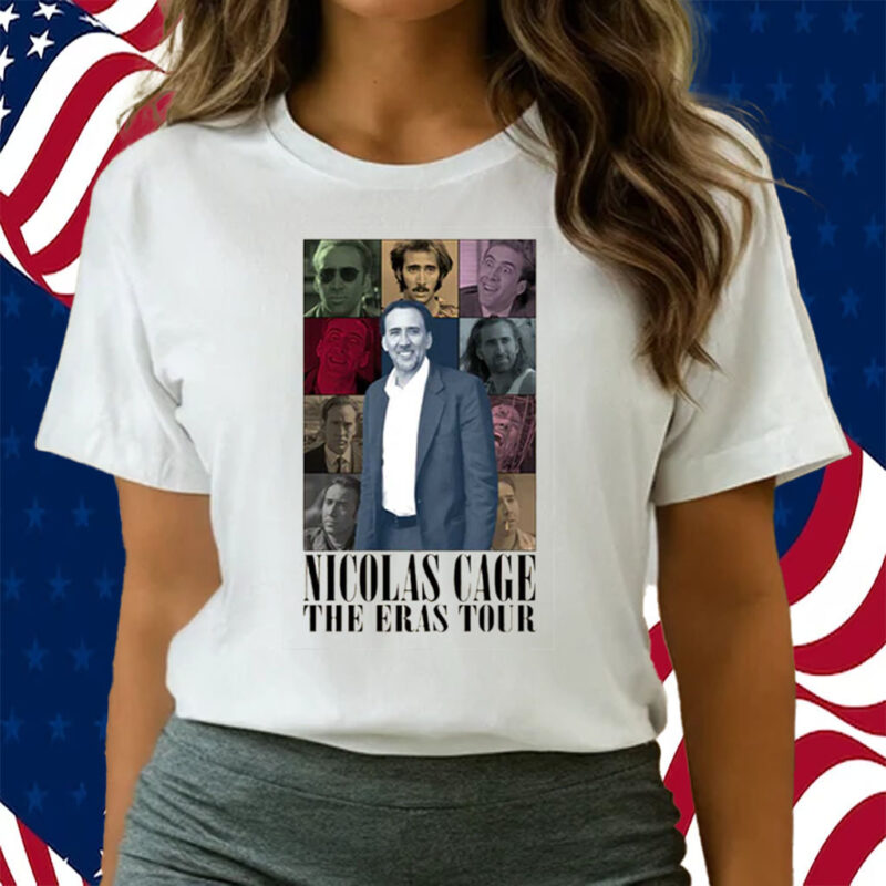Nicolas Cage The Eras Tour Shirt - Shirts owl