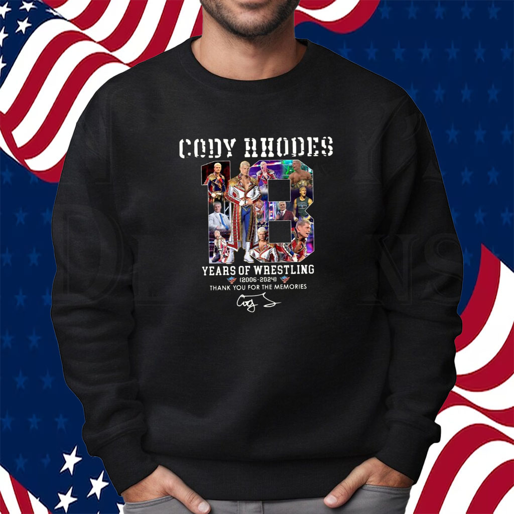 Cody Rhodes 18 Years Of Wrestling 2006-2024 Thank You For The Memories ...