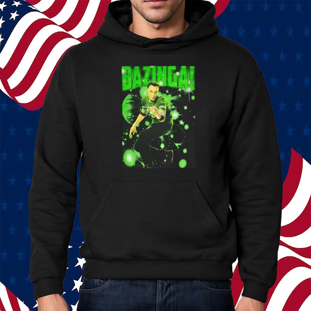 Big Bang Theory Sheldon Stars Bazinga Shirt