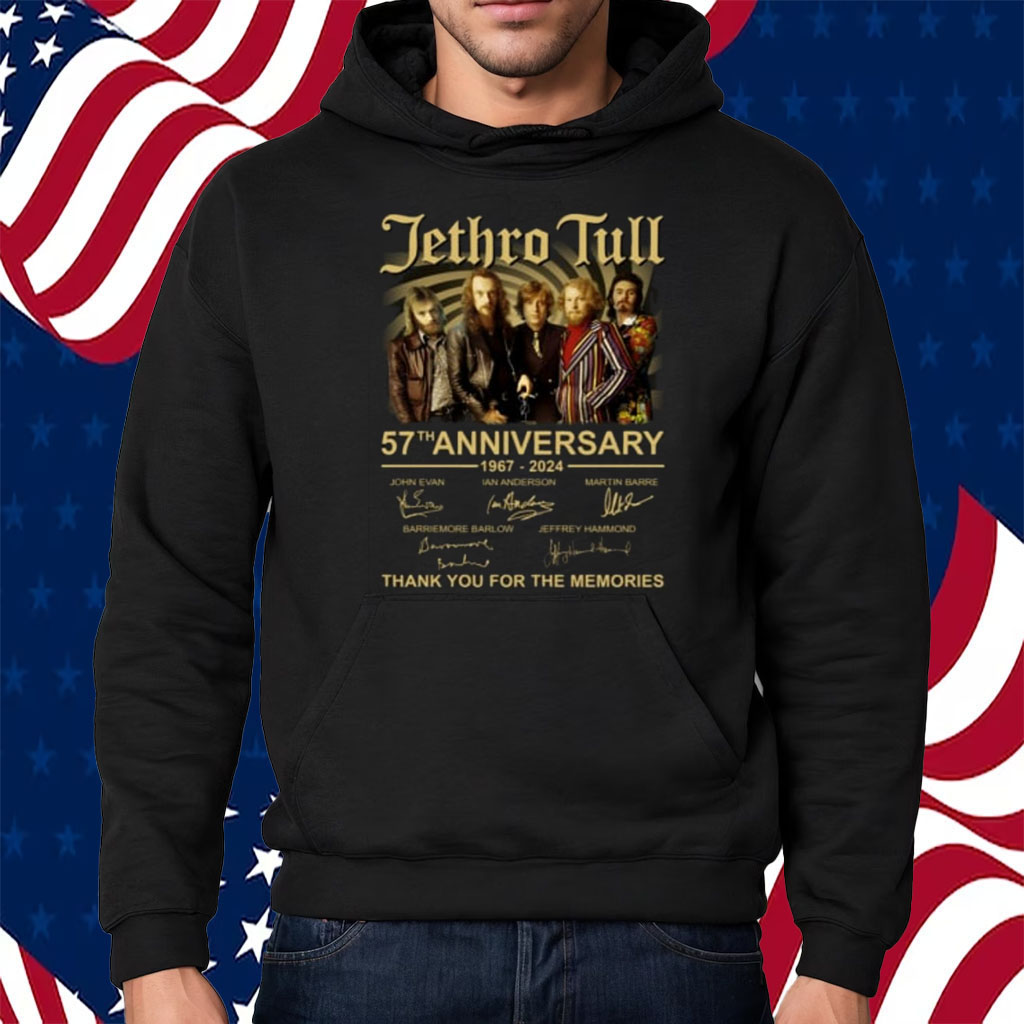 Jethro Tull 57th Anniversary 1967-2024 Thank You For The Memories Shirt