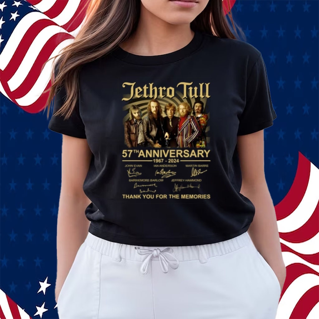 Jethro Tull 57th Anniversary 1967-2024 Thank You For The Memories Shirt