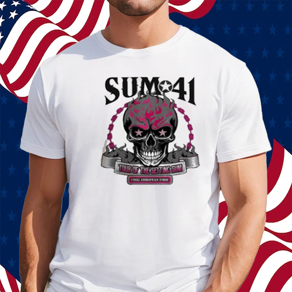 Sum 41 Tour Of The Setting Sum Final European Tour 2024 T-Shirt