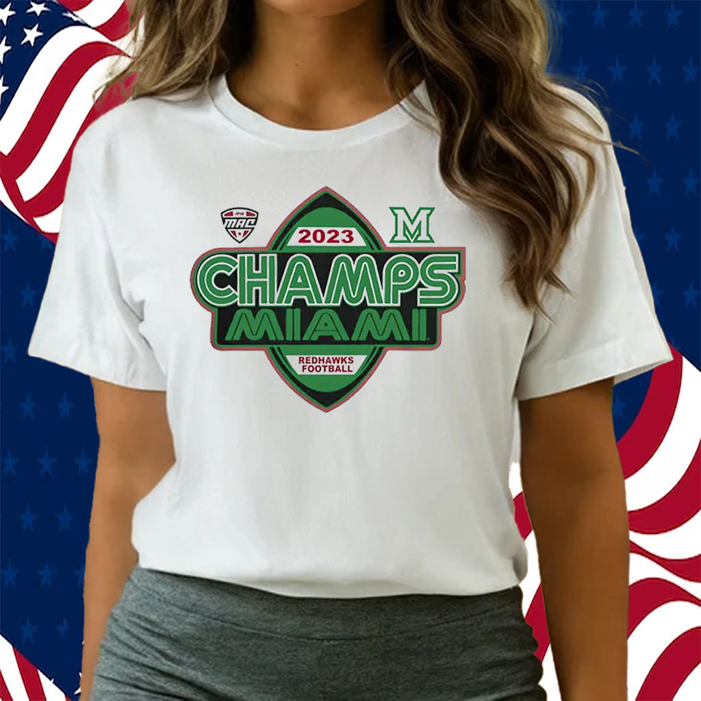 Miami Redhawks 2023 Mac Champions Shirt